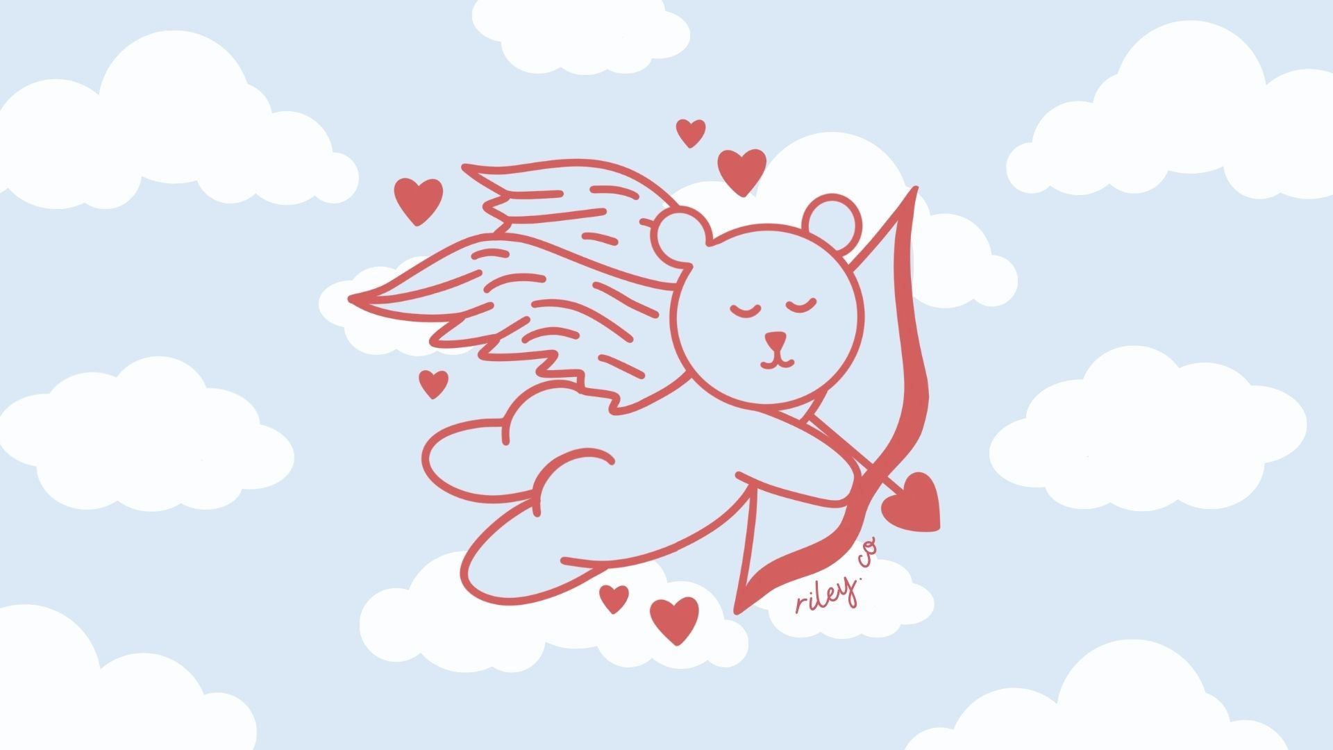 Cupid Bear Desktop Wallpaper (Free Download) – riley.co